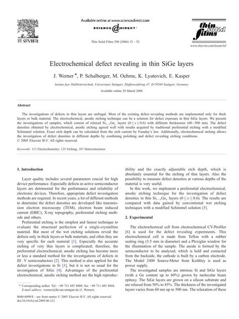 Pdf Electrochemical Defect Revealing In Thin Sige Layers Dokumentips