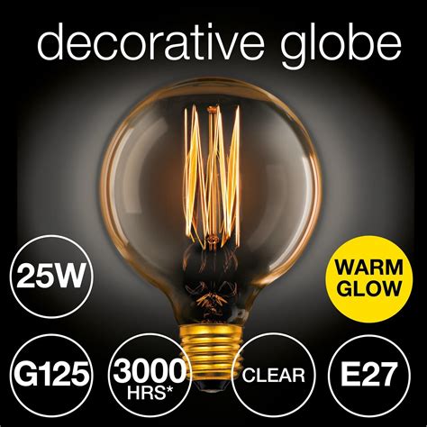 Verve Design 25w G125 Vintage Decorative E27 Globe Bunnings Australia