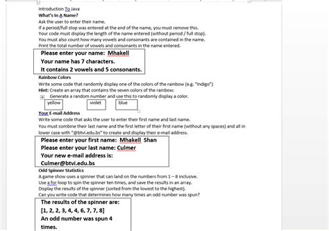 Solved Introduction To Java What S In A Name Ask The User Chegg Com