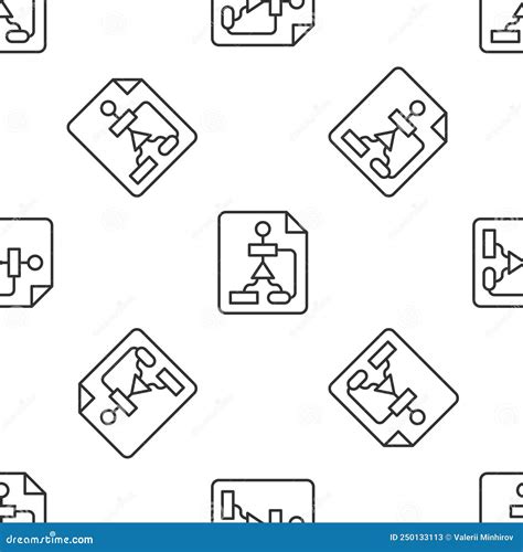 flowchart program design flow plan cartoon vector