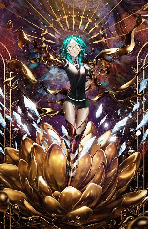 Phosphophyllite [by Syri Ddengart] R Landofthelustrous