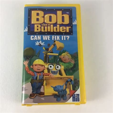 Bob The Builder Can We Fix It Vhs Tape Mini Adventures Cartoon Vintage