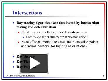 PPT Intersections PowerPoint Presentation Free To View Id Ba ZDc Z