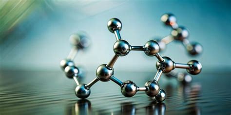 A Close Up Of A Scientific Object With A Blue Background Premium Ai Generated Image