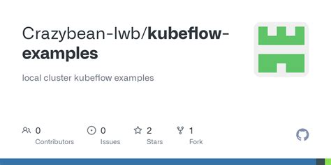 Github Crazybean Lwbkubeflow Examples Local Cluster Kubeflow Examples