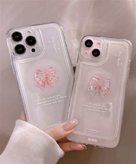 핑크리어카 핑크 피치 블링블링 홀로그램 리본 아이폰 실리콘 젤리 투명 심플 풀커버 선물 우정 핸드폰 휴대폰 애플 폰 케이스 아이폰케이스 11 프로 12 미니 13 14 15