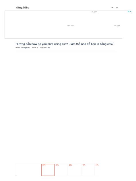 Hướng Dẫn How Do You Print Using Css Làm Thế Nào để Bạn In Bằng Css