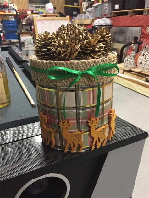 Coffee Can Christmas Decoration Decor Christmas Decorations Coffee Cans