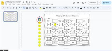 Multiplying And Dividing Rational Expressions Algebra Maze Worksheet