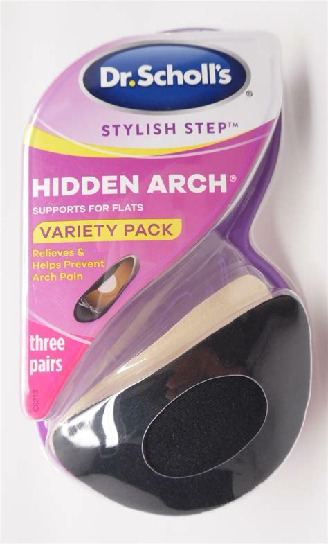 Dr Scholls Stylish Step Hidden Arch Support For Flats 3 Pairs 3 Pair