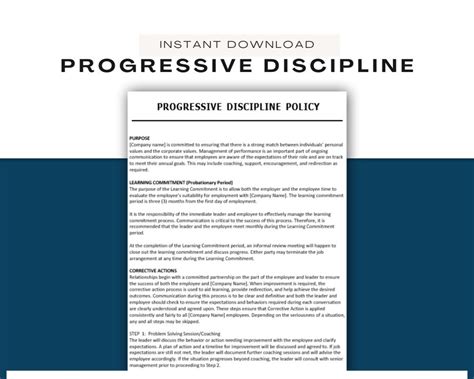Progressive Discipline Process