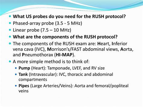Ppt Rush Protocol Rapid Ultrasound For Shock And Hypotension