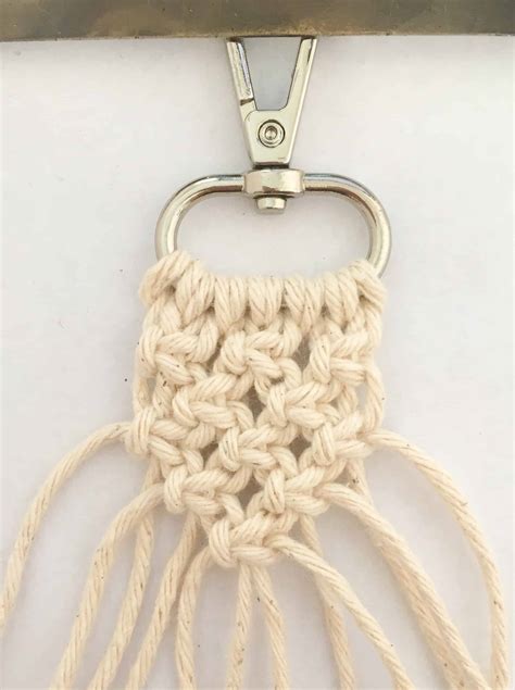 DIY Macrame Keychain Tutorial Crafting On The Fly