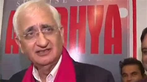 Salman Khurshid Book Sunrise Over Ayodhya Courts Controversy Compares