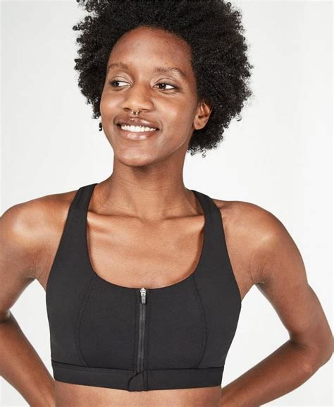 Circuit Zip Up Sports Bra Black Womens Sports Bras Sweaty Betty