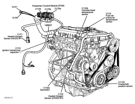 Diagram Of Coolant Hose For 2001 Ford Escape