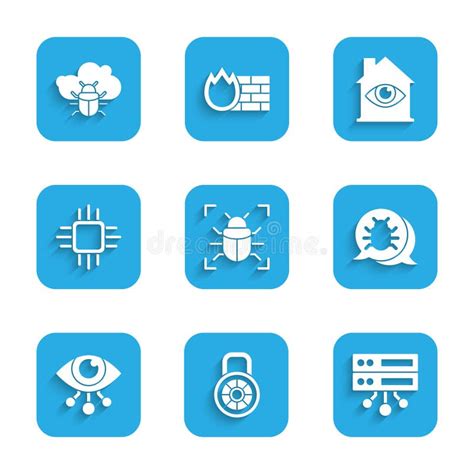 Set System Bug Safe Combination Lock Server Data Web Hosting Eye