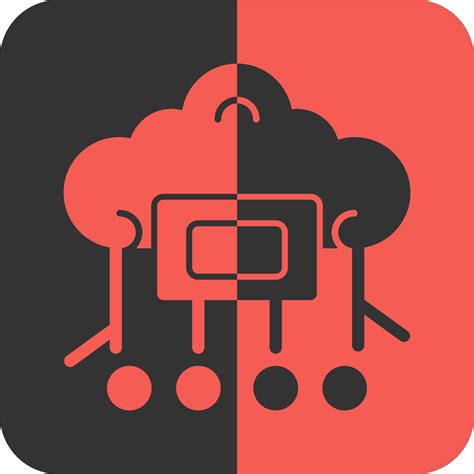 Cloud Computing Red Inverse Icon 39492981 Vector Art At Vecteezy