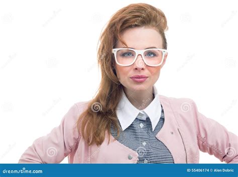 Πορτρέτο ενός μοντέρνου νέου κοριτσιού Στοκ Εικόνες εικόνα από 55406174