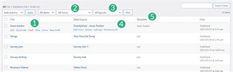 The Views List On The Dashboard Gravitykit Support Knowledge Base