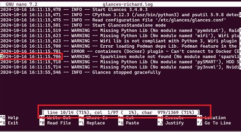 how to display line numbers in nano vi and vim