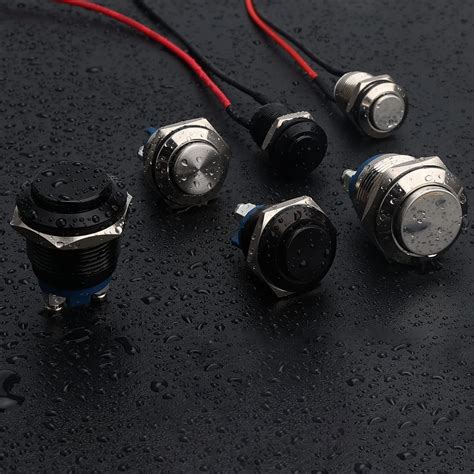 Green LED Illuminated Push Button Switch For Momentary Operation Green LED Switch And