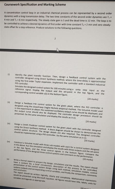 solved coursework specification and marking schemea