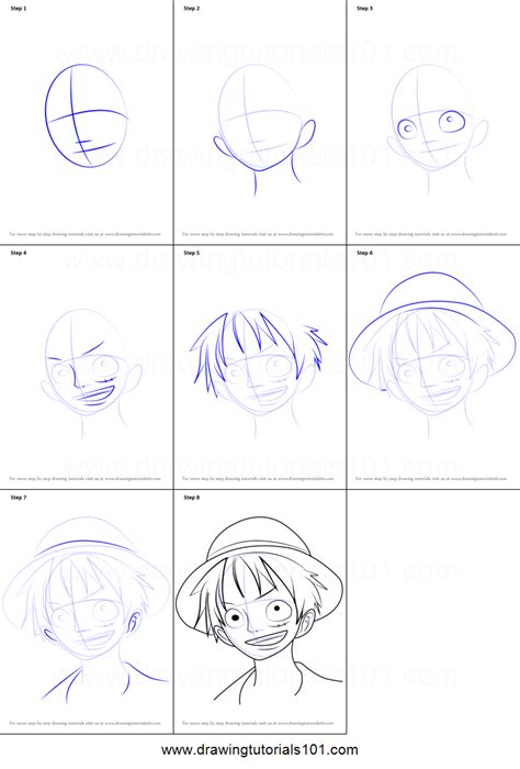 Luffy Drawing Tutorial