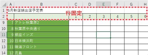 【excel】行・列を固定・解除する方法 Pcの鎖