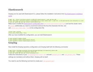 Debian Graylog Logging Server Docx