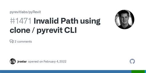 Invalid Path Using Clone Pyrevit Cli · Issue 1471 · Pyrevitlabspyrevit · Github