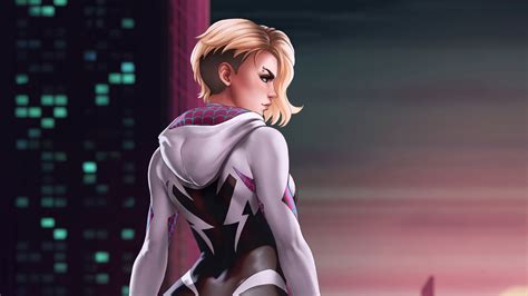 Spider Gwen Marvel Art Fondo De Pantalla K Hd Id