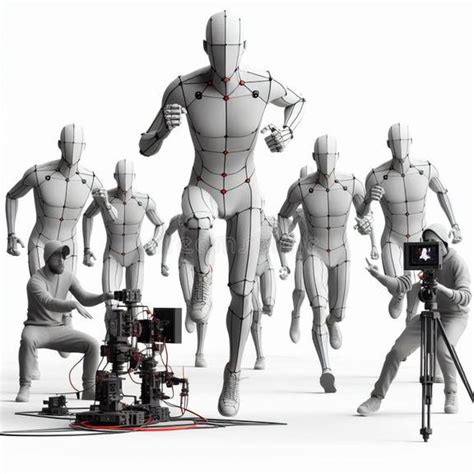 42 40 3d character motion capture recording and translatin th stock