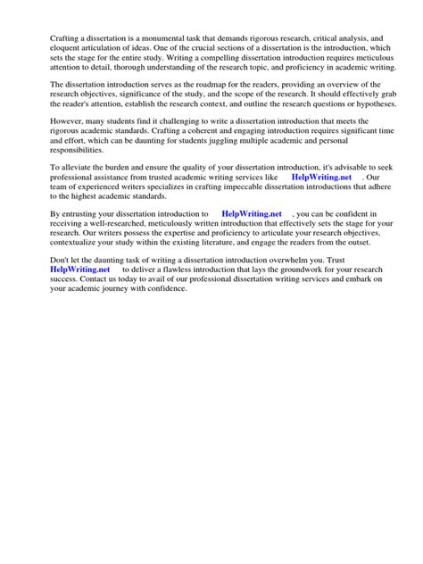 Writing Dissertation Introduction Pdf Thesis Essays