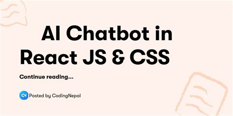 🤖 Ai Chatbot In React Js And Css — Codingnepal Buymeacoffee