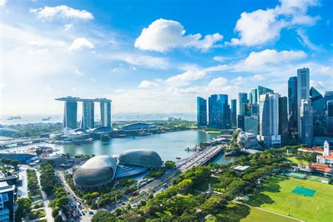 Beautiful Architecture Building Exterior Cityscape In Singapore City