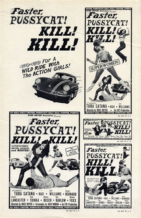 Faster Pussycat Kill Kill 1965 Pressbook Walterfilm