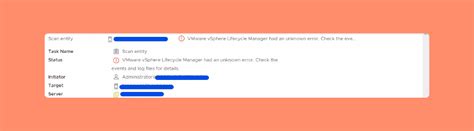 Error Vmware Vsphere Lifecycle Manager Had An Unknown Error CorpIT