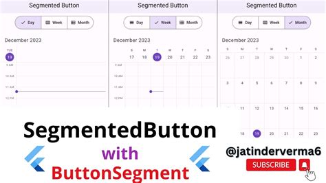 Segmentedbutton With Buttonsegment In Flutter Youtube
