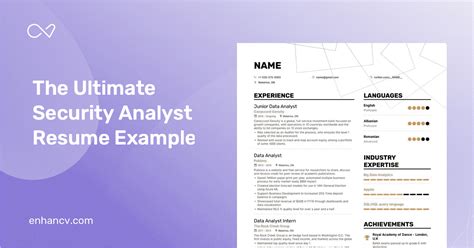 8 Security Analyst Resume Examples For 2019