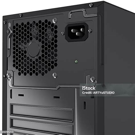 Pc 시스템 단위 상단 부분의 뒷면 패널3d 그래픽 3차원 형태에 대한 스톡 사진 및 기타 이미지 3차원 형태 Cpu Usb 케이블 Istock