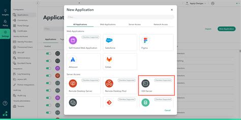 adding an ssh server application