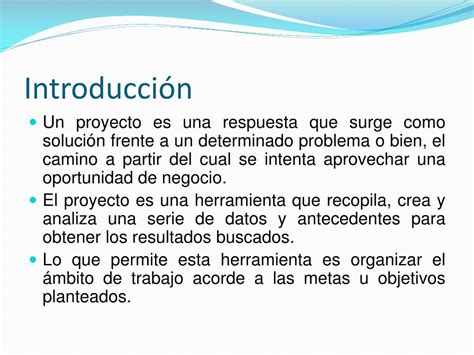 Que Es Un Proyecto