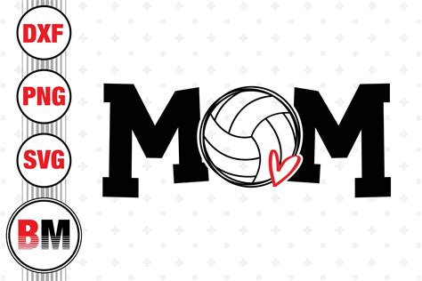 Volleyball Mom Svg Png Dxf Files By Bmdesign Thehungryjpeg