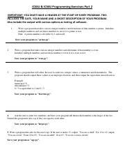Programming Exercises Part 2 Pdf ICS3U ICS4U Programming Exercises