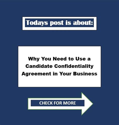 Lex Dex On Linkedin Why You Need To Use A Candidate Confidentiality Agreement In Your Business
