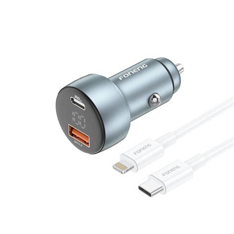 Rychlonabíječka Do Auta Foneng C18 Usb Type C 3a S Kabelem Type C