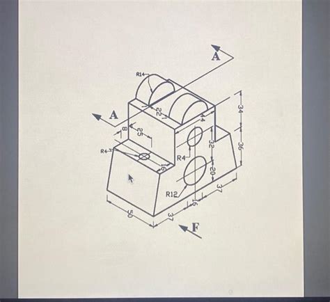 Solved For The Shown Object Draw The Full Frontal