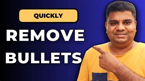 How To Remove Bullet Points In Word Youtube