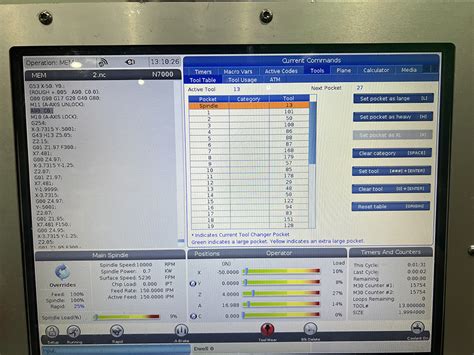 Macro Haas Tools In Magazine Machining Tools Cutting And Probing